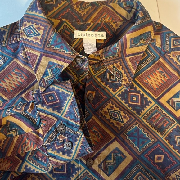 Claiborne | Shirts | Vintage Claiborne Mens Buttondown Western ...